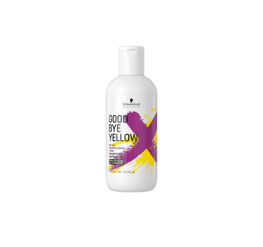 Schwarzkopf Goodbye Yellow pH 4.5 Neutralizing Wash Shampoo ...